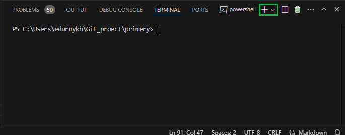 Инструкция «Интерфейс VS Code для работы с Git»